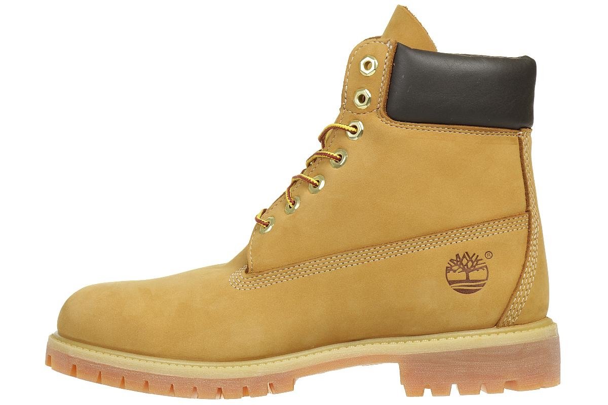 Timberland Men's 6 inch Premium Waterproof Boot Fashion, Wheat Nubuck, 10