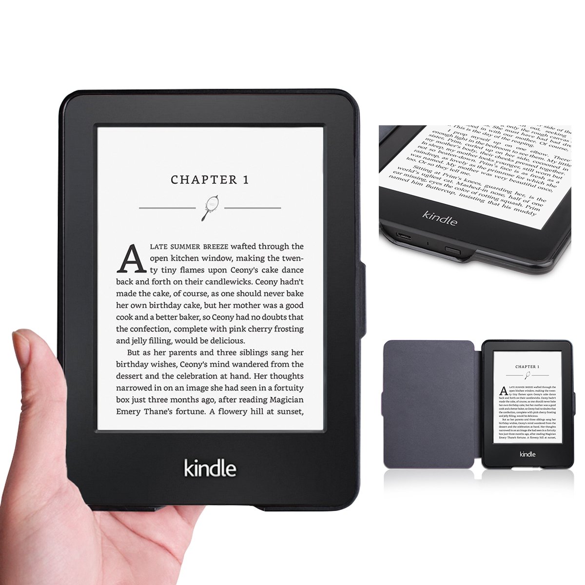WALNEW Case for 6β Kindle Paperwhite 2012-2017(Model No.EY21 or DP75SDI) - PU Leather Case Smart Protective Cover Only Fits Old Generation Kindle Paperwhite Prior to 2018