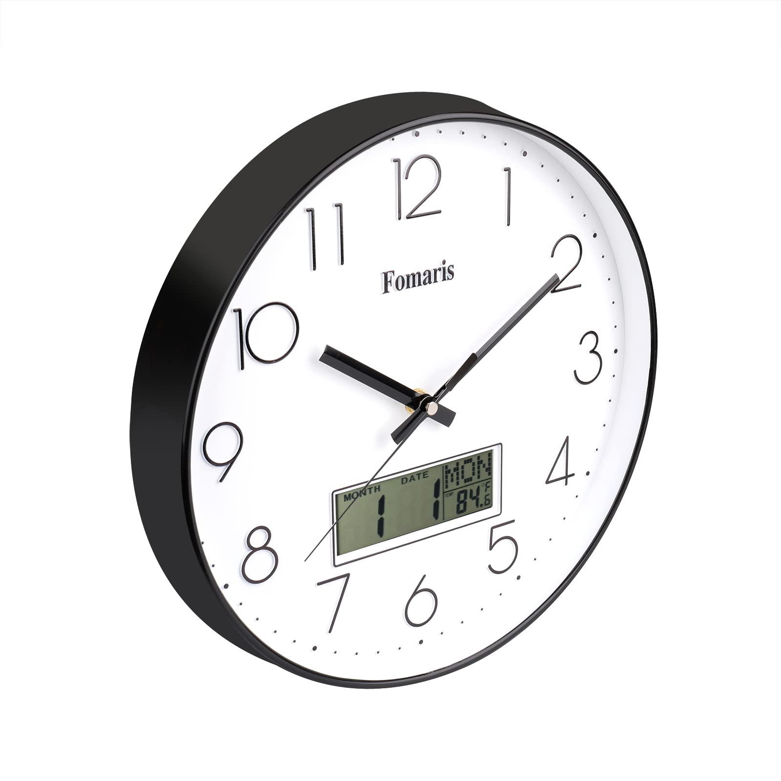 Yoiolclc Retro Wall Clock, 10 Inch Vintage Design, Silent Non-Ticking Battery Operated Clock (Teal)
