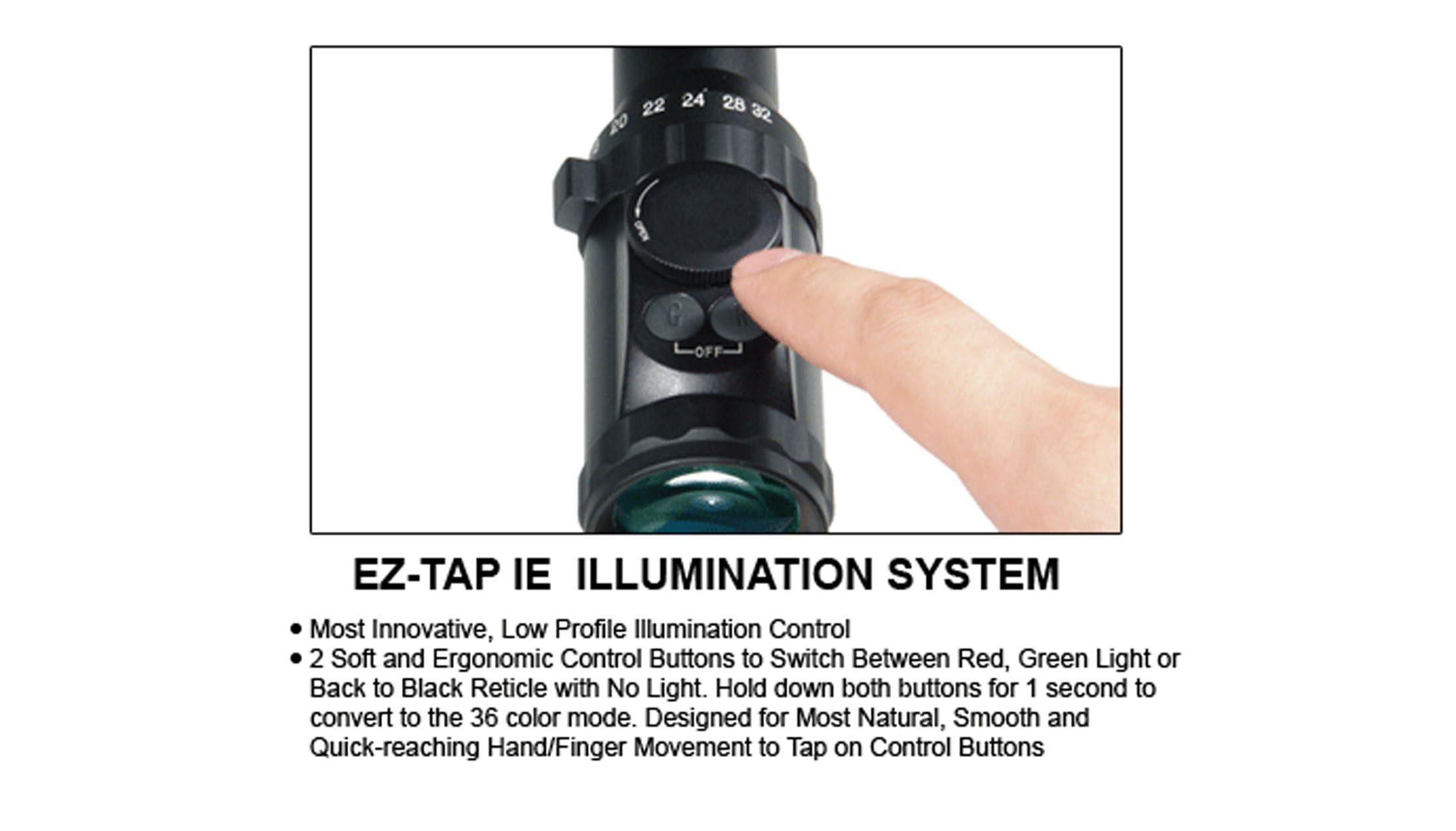 UTG 3-12x44 AO SWAT Accushot Rifle Scope, EZ-TAP, Illuminated Mil-Dot Reticle, 1/4 MOA, 30mm Tube, See-Thru Weaver Rings