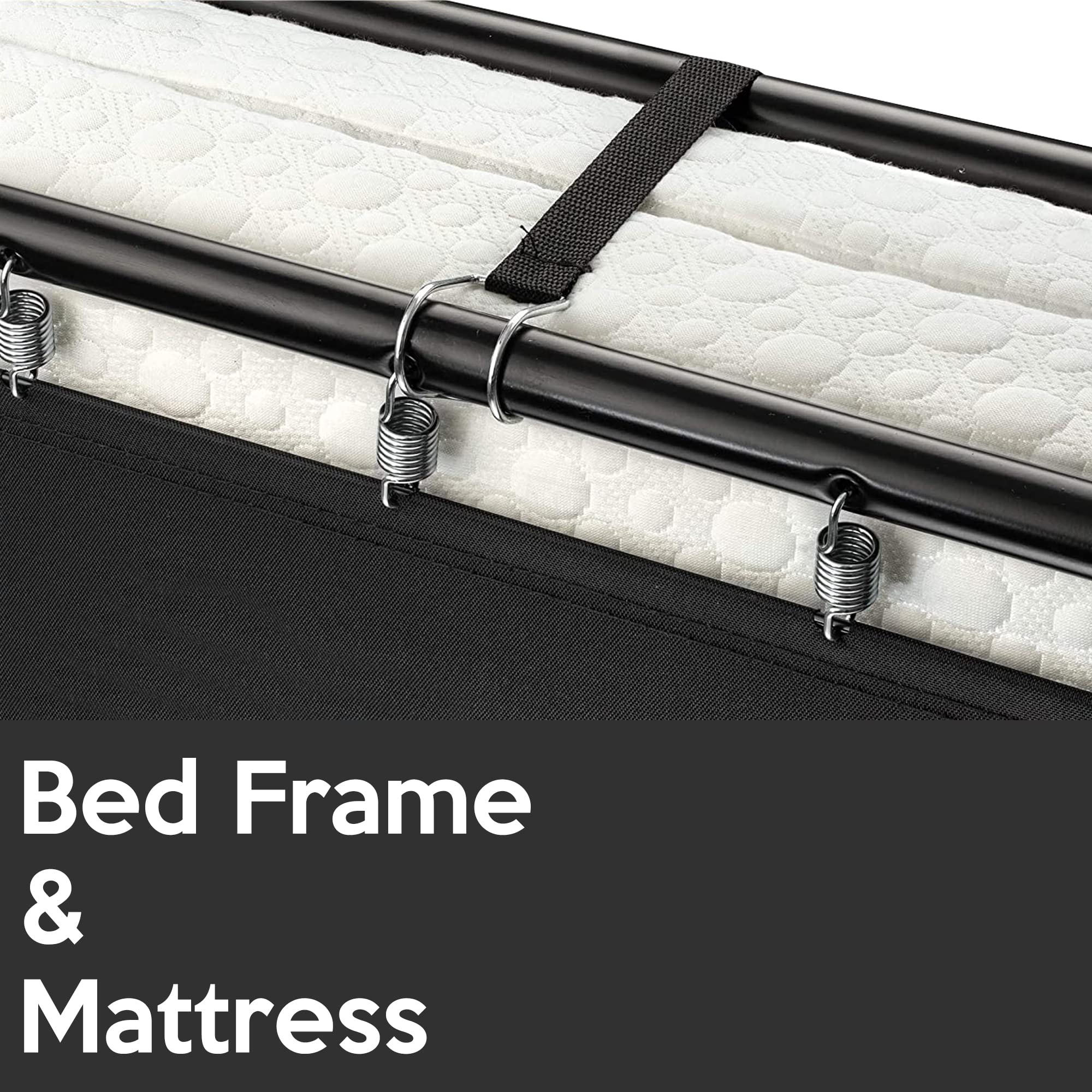 Zutan, 14β Folding Bed with Luxurious Memory Foam Mattress, Strong and Sturdy Metal Frame, Portable Guest Bed for Easy Storage, 31-Inch, White