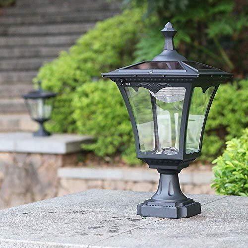 Xungzl Victoria Outdoor LED Solar Column Headlights Fence Door Post Headlights IP65 Waterproof Rust-Proof Garden Villa Landscape Lights Home Engineering Column Headlights