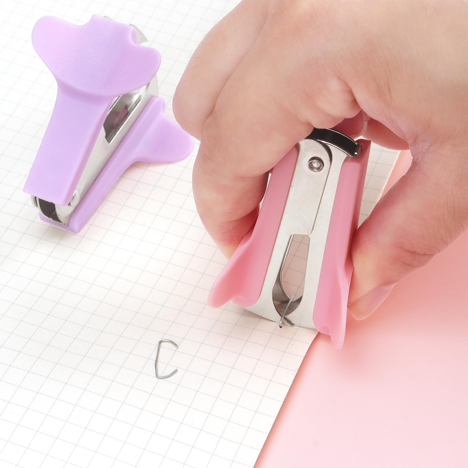 ZZTX 3 PCS Staple Remover Staple Puller Removal Tool for School Office Home 3 Pack (Pink, Blue, Purple)