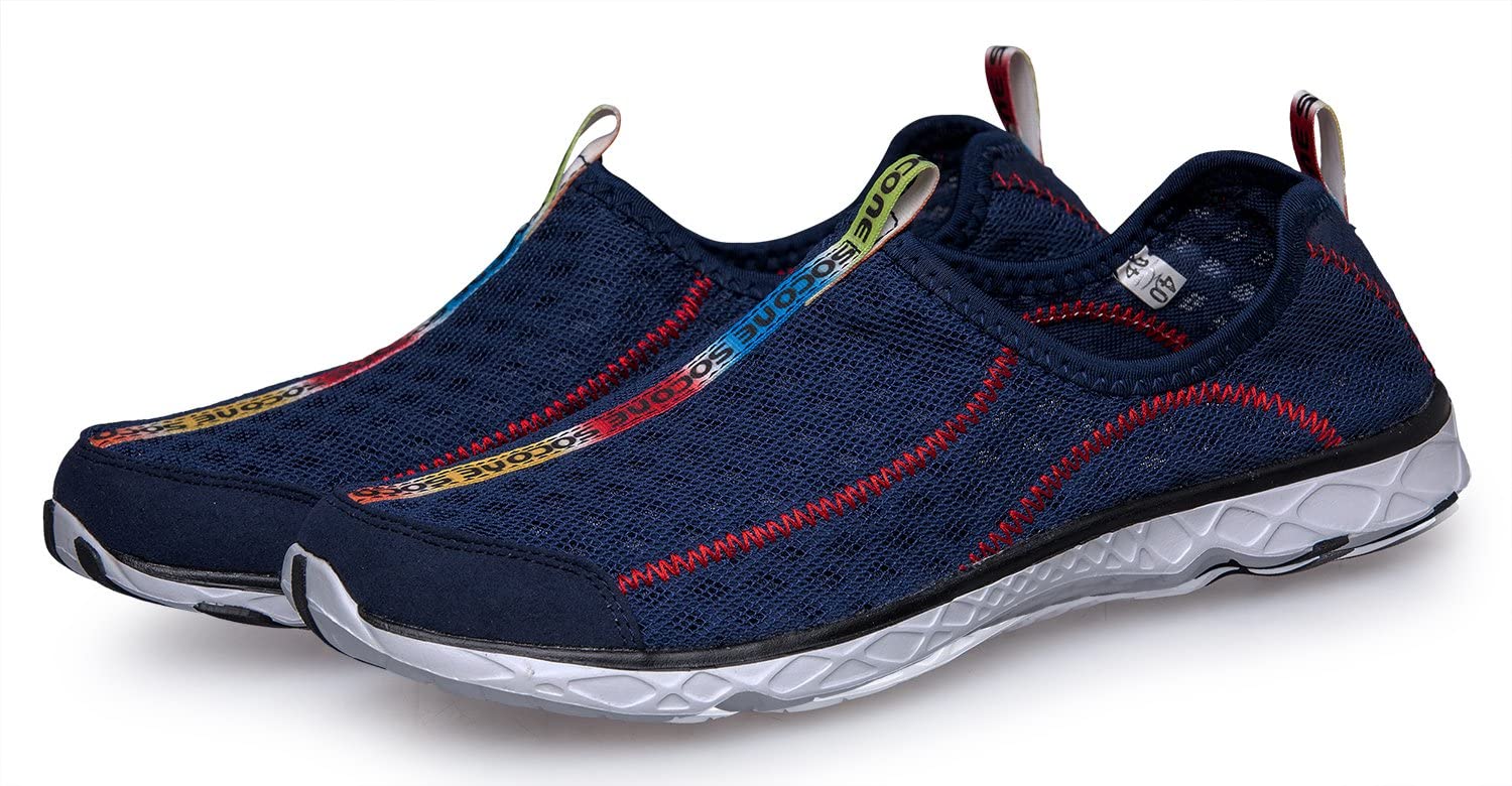 Zhuanglin Men's Quick Drying Aqua Water Shoes navy 10.5
