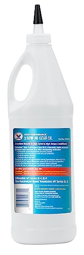 Valvoline High Performance SAE 80W-90 Gear Oil 1 QT