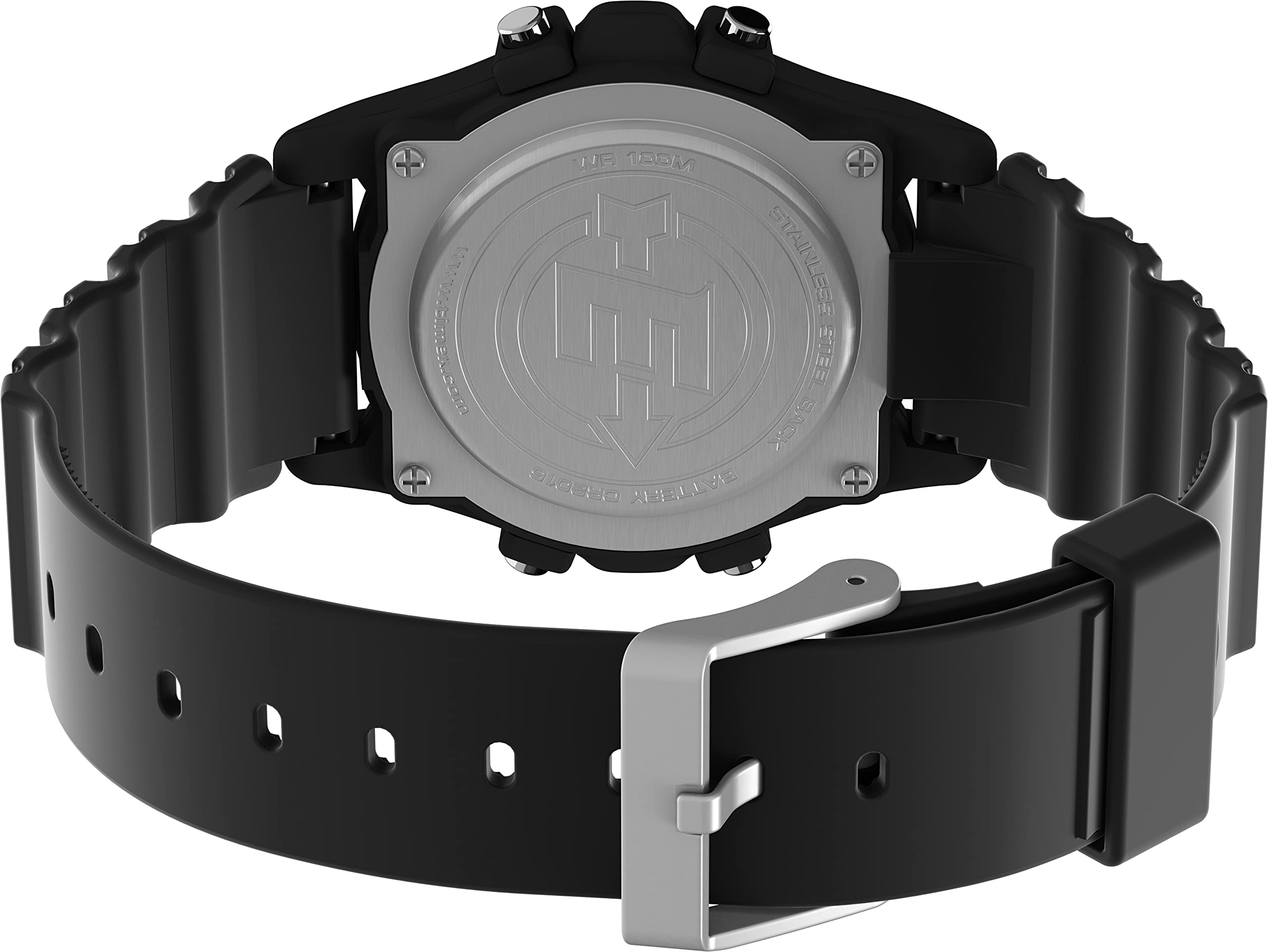 Timex Men's T77517 "Expedition" Resin Watch with Stainless Steel Bracelet