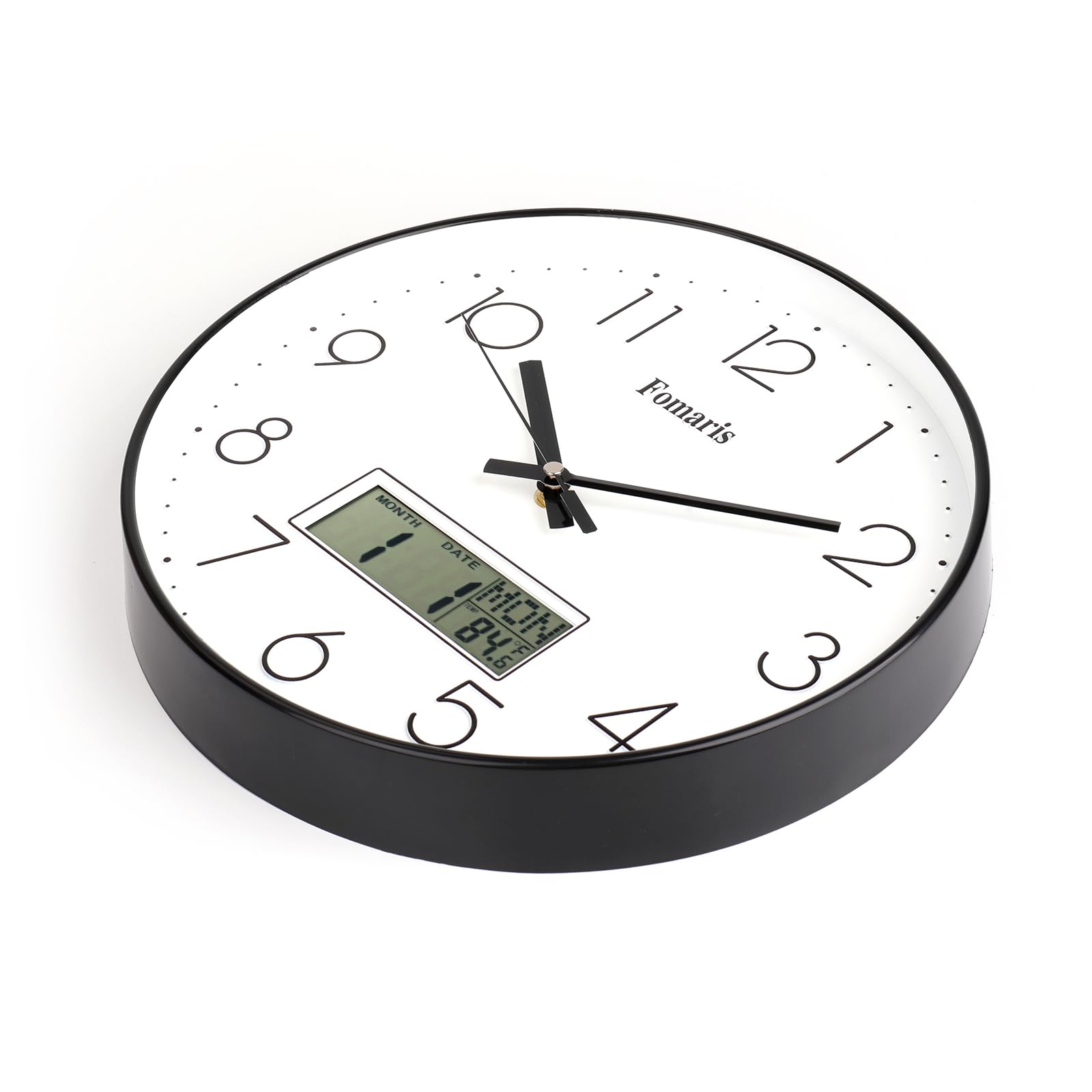 Yoiolclc Retro Wall Clock, 10 Inch Vintage Design, Silent Non-Ticking Battery Operated Clock (Teal)