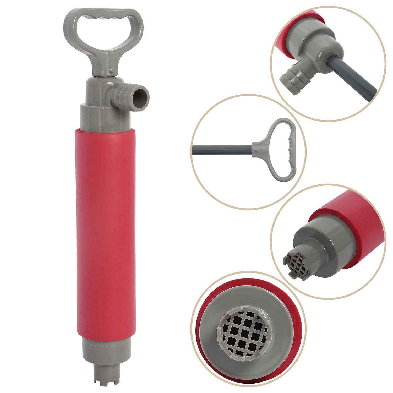YaeGarden Kayak Bilge Pump Hand Pump Floating Manual Bilge Water Pump Kayak Canoe Accessories for Kayak Rescue