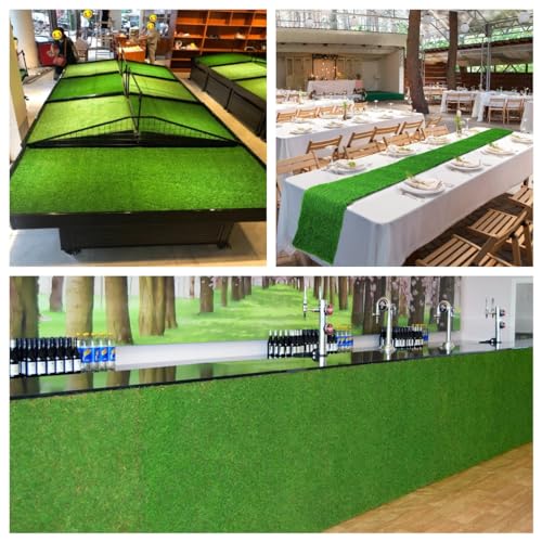 turfloid Quality Artificial Grass 0.8", Sample Piece, Indoor Outdoor Synthetic Fake Grass Rug Turf Mat Roll for Garden Home Decor