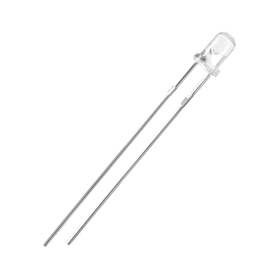 uxcell 10pcs Photosensitive Diode Photodiodes Light Sensitive Sensors, 3mm Clear Round Head Receiver Diode