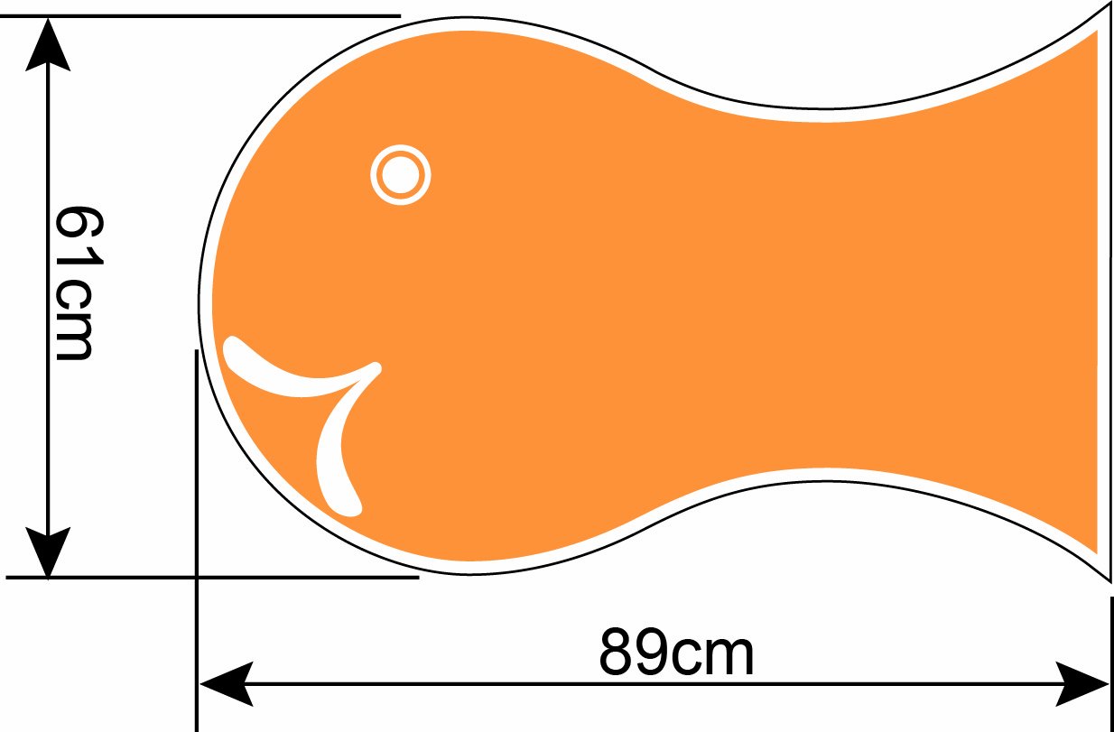 Wickelfisch [ Large Size ] [ Orange ] Waterproof Dry Bag, Float Bag, Waterproof Bag, SwimBag