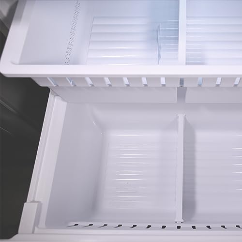 West Bend Frost Free French Door Refrigerator, 17.5-Cu.Ft, Metallic