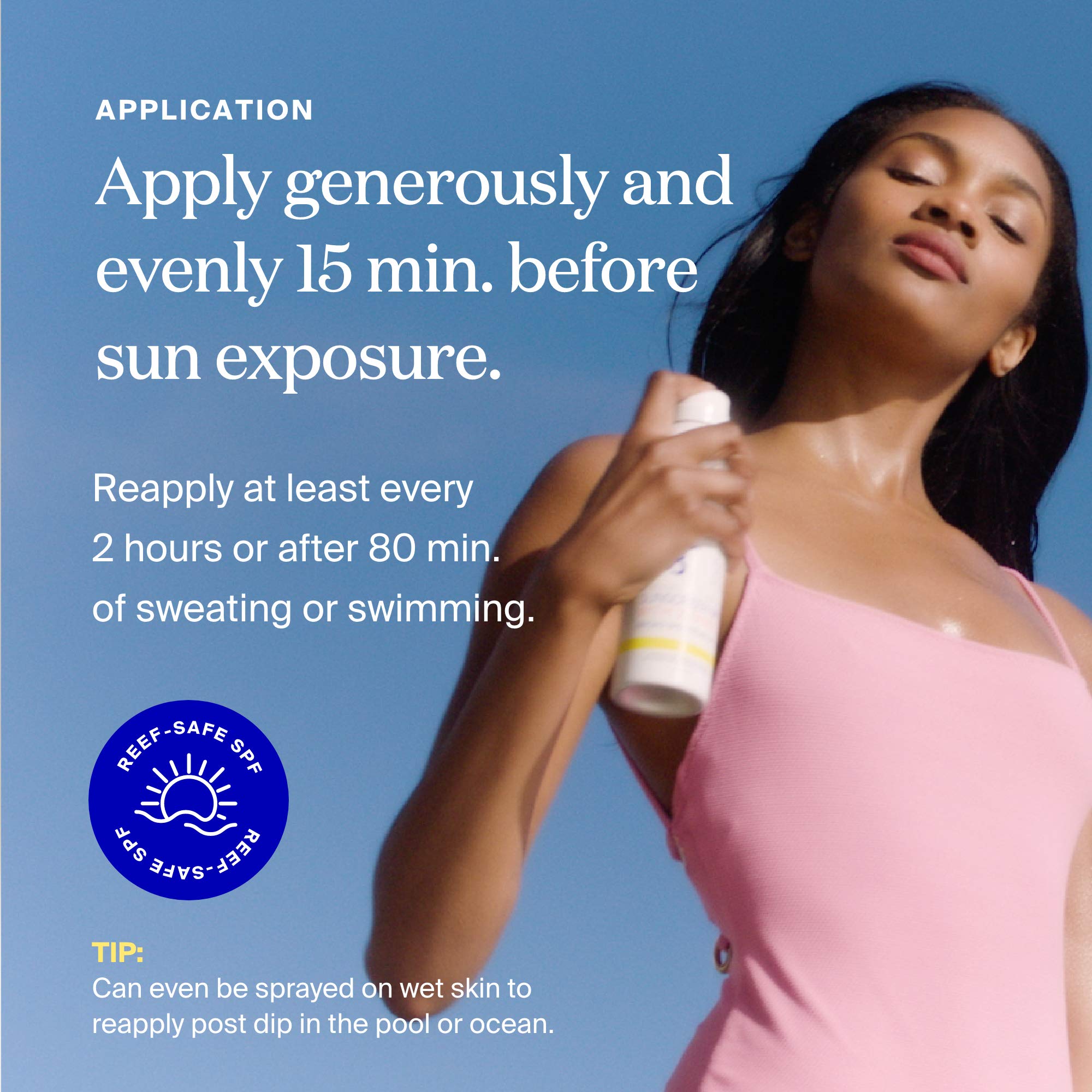 Supergoop! PLAY SPF 50 Antioxidant-Infused Body Mist w/ Vitamin C, 6 fl oz - Broad Spectrum Sunscreen Spray - Full Coverage Body Sunscreen for Sensitive Skin - Athlete-Trusted, Great for Active Days