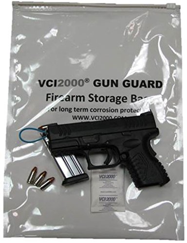 VCI Gun Storage Bags Heavy Duty Pistol Storage bags - Anti Corrosion Firearm Storage Bags -VCI (Pack of 5) Premium Gun Storage Solution: Ultimate Corrosion Protection
