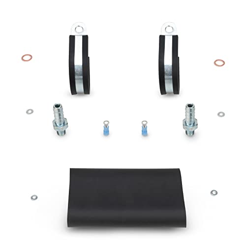 WEILEITE GSL392 Inline Fuel Pump 255LPH High Pressure With Install Kit(Universal External Pump) Replaces GSL392-400-939 GSL392400939 400-939