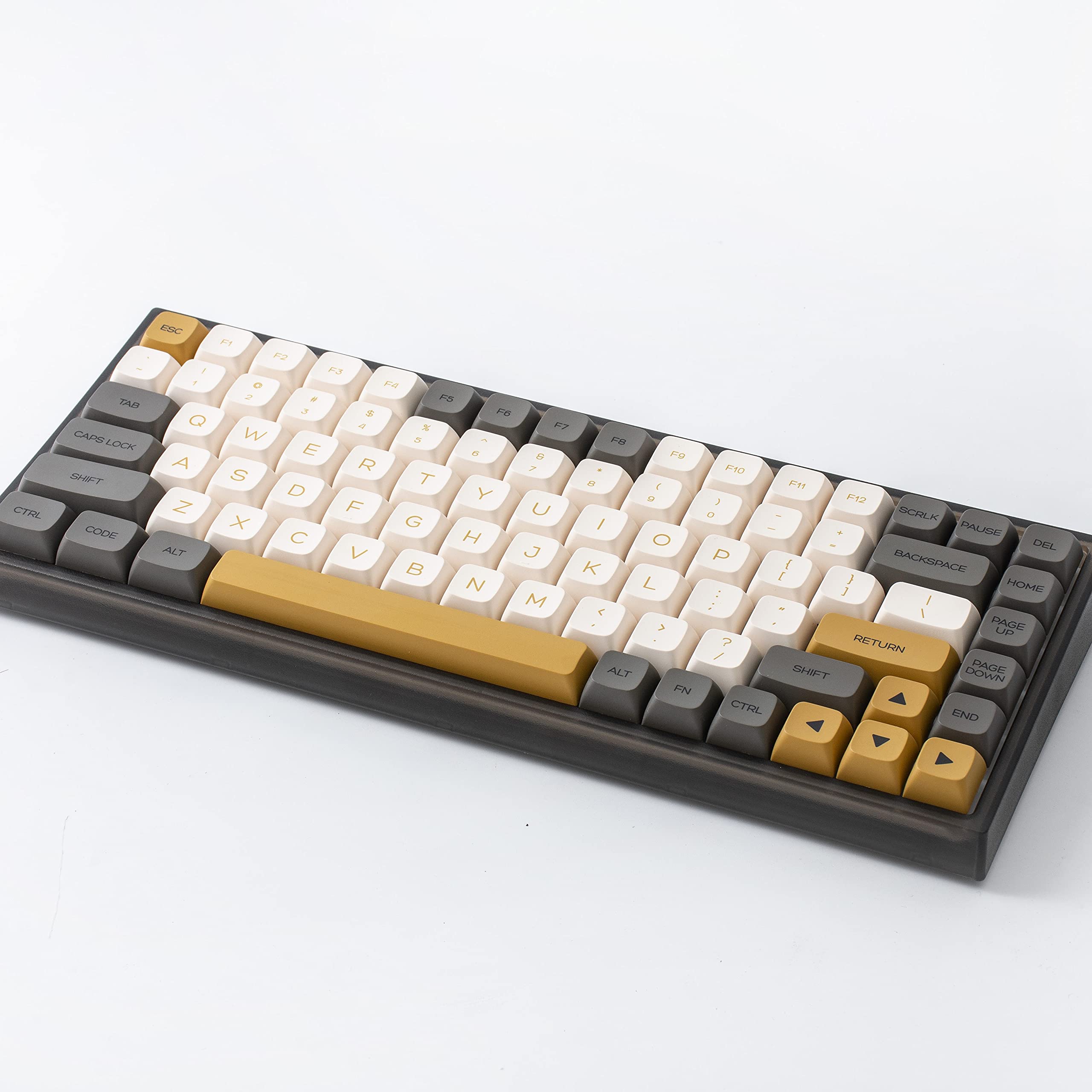 YUNZII KC84 Pro Hot Swappable Mechanical Keyboard 84-Key Gaming Keyboard with Translucent ABS Case, RGB Backlit for Mac/Win/Gamers (Gateron Brown Switch, Shimmer)