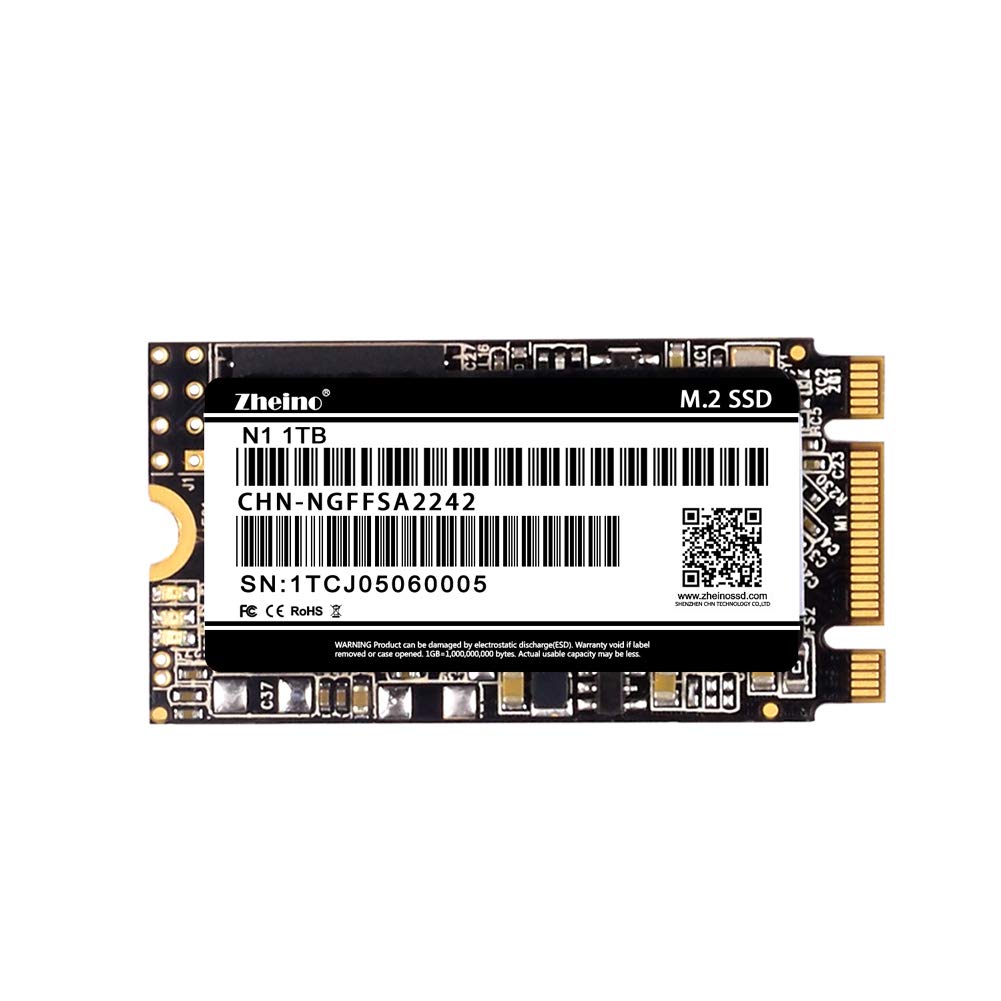 Zheino M.2 2242 1TB SATAIII SSD NGFF Internal 3D Nand Solid State Drive for Ultrabooks and Tablets