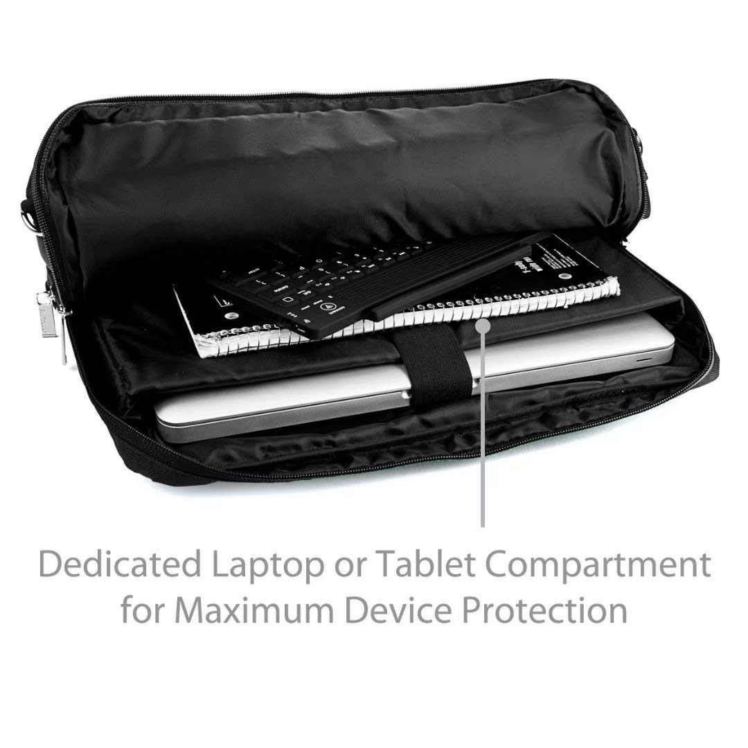 Vangoddy Shoulder Messenger Bag for Dell Latitude 7200, Latitude 7285, Latitude 5290, Inspiron 11 3000, Latitude 12, Laptops and Tablets up to 11.5 inches (Black) Package Includes Wireless Mouse