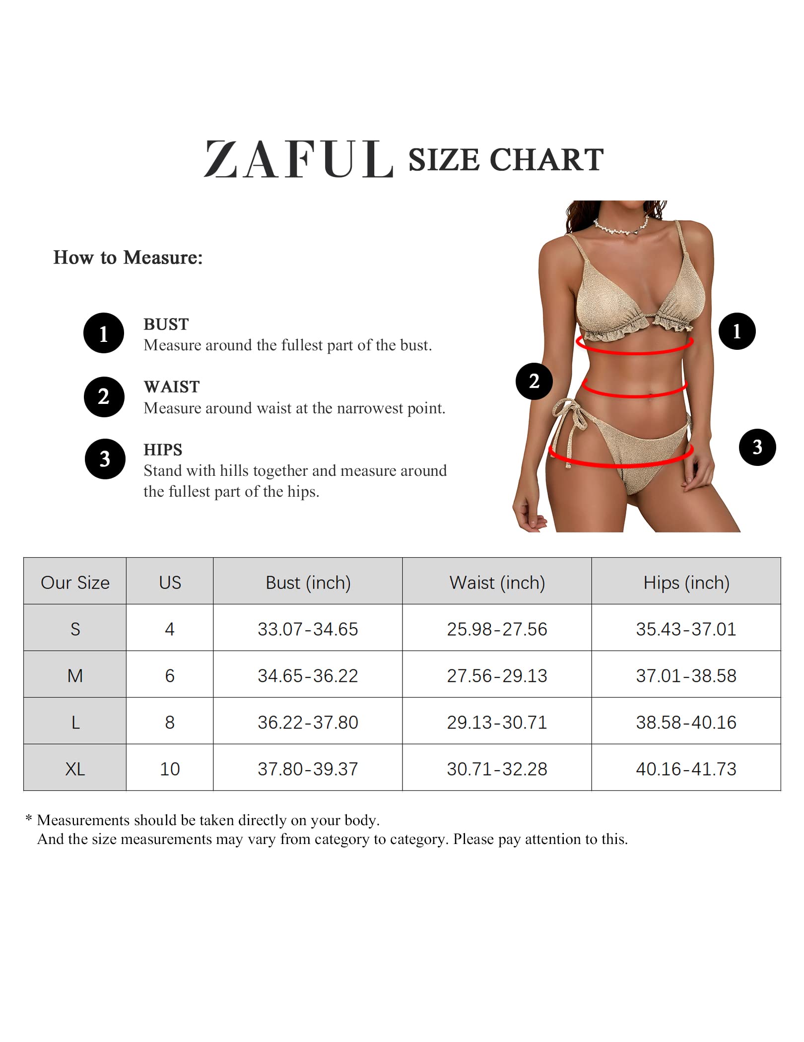 ZAFUL Women's Sexy Halter Tie Side Triangle Bikini Set String 2 Piece Bikini Swimsuit Bathing Suit Light Coffe L