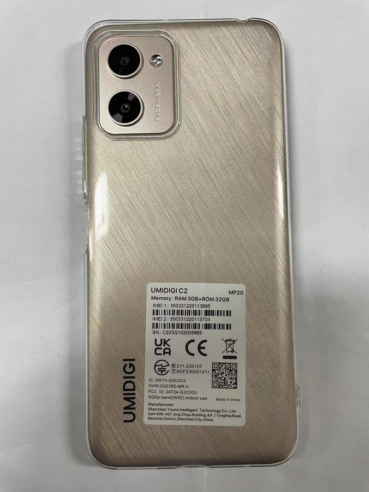 UMIDIGI C2 Unlocked Cell Phone, Android 13 5150mAh Battery with 6.52" Full Screen MediaTek Helio A22 Smartphone 3GB RAM+32GB ROM 256GB Expandable 13MP Camera Mobile Phone