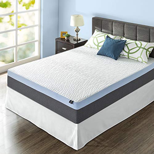 Zinus 13 Inch Green Tea Pressure Relief Gel Memory Foam Mattress/Cooling Mattress/Zoned Airflow Design/Bed-in-a-Box, King
