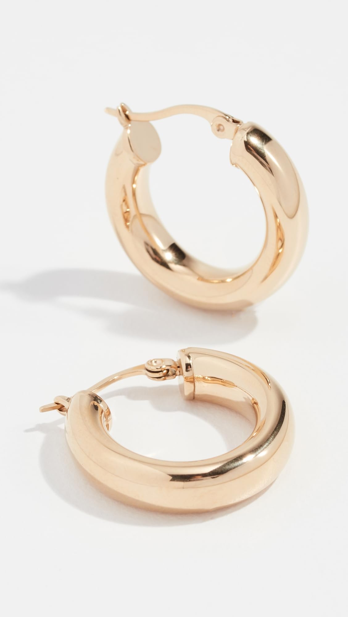 yellow-gold-plated-brass SHASHI Women's Dominique Hoop Earrings, Gold, One Size