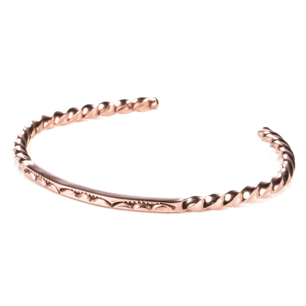 Turquoise Skies TSKIES Stamp Dancer: Copper Sage Twist Stacker Bracelet