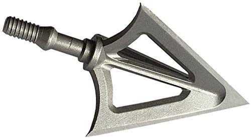 ZAXVOK Archery Broadheads 125 Grain Fixed Blades Stainless Steel Hunting Broadheads for Crossbow Recurve Bow and Compound Bow (X1-125Grain)