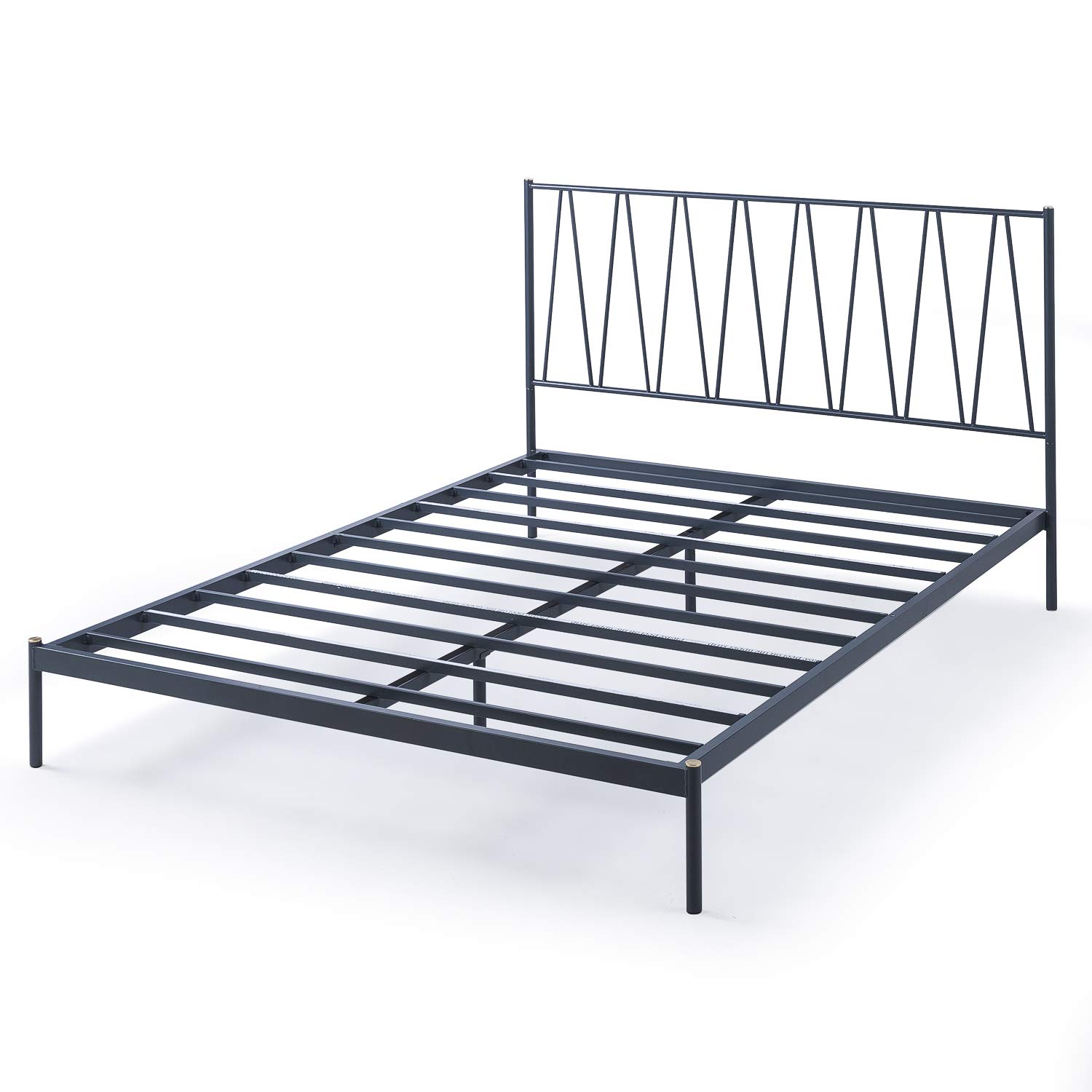 ZINUS Olga Metal Platform Bed Frame / Mattress Foundation / Slat Support / No Box Spring Needed / Easy Assembly, King