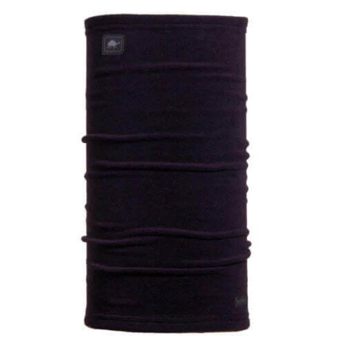 Turtle Fur Micro Fur Stretch Turtle Tube Long Neckwarmer, Black