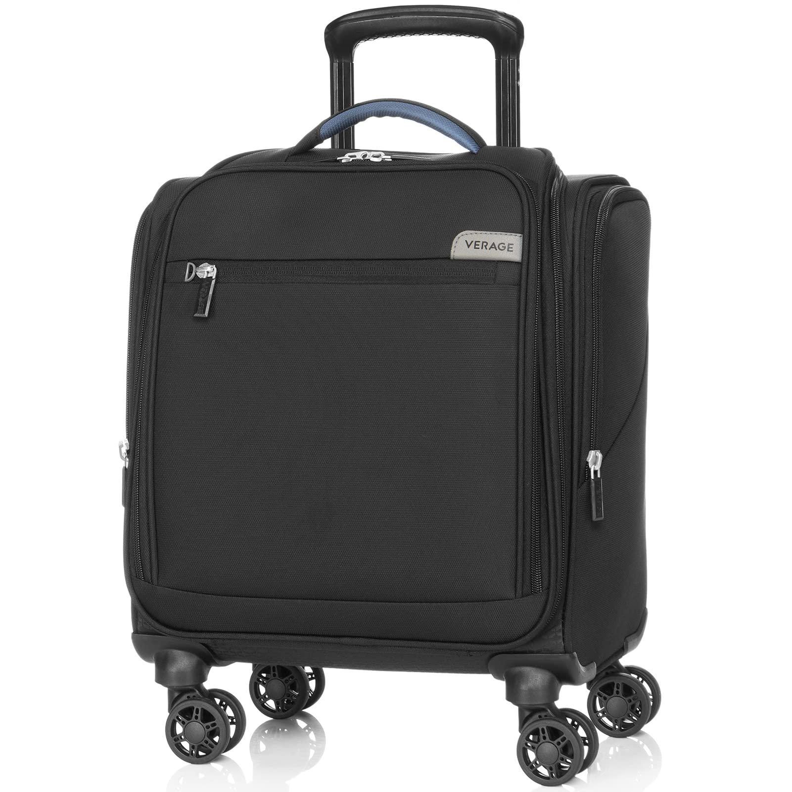 Verage Carry On Underseat Luggage with Wheels & USB Port, Wheeled Spinner Bag Carry-on Luggages for Airlines, Lightweight Suitcase Men Women, Pilots and Crew (14-Inch Plus)
