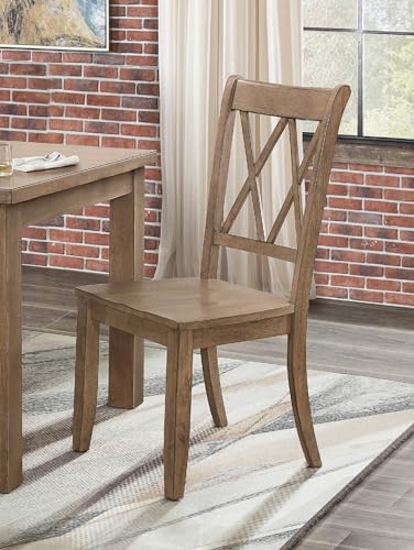 Wycian Boho High Chair, Wood Chair Seat Replacement 2PCS Brown Living Room Bedroom Dining Rooms Garden
