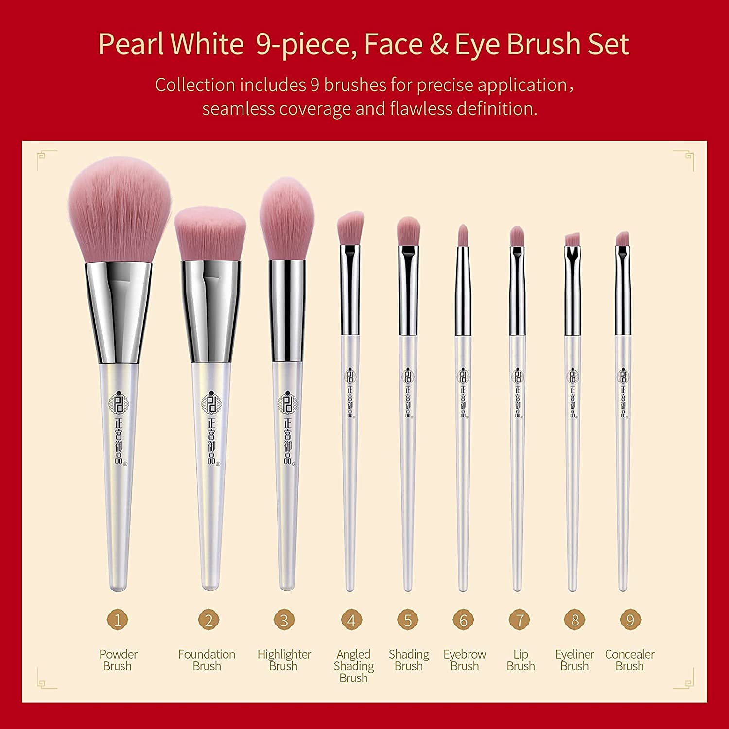 ZEESEA Makeup Brush,The Newly Launched ZEESEA (Rosette Nebula) Cosmetics Brush Set