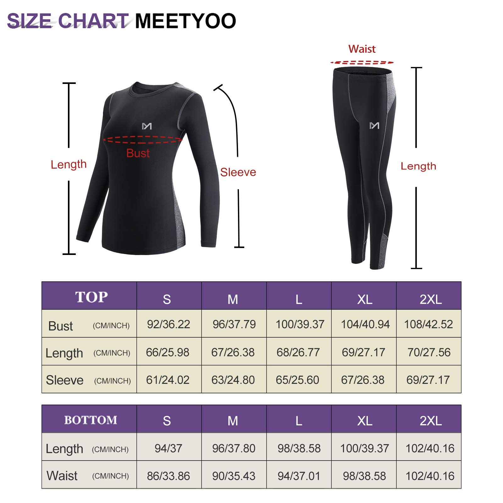 Women's Winter Underwear Set, Sport Thermal Long Johns Base Layer, Outdoor Compression Gear Top & Bottom for Skiing Running (Grey, XX-Large)