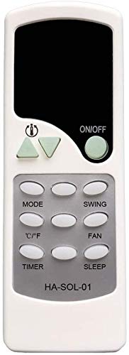 YING RAY HA-SOL-01 Replacement for Soleus Air Portable Air Conditioner Remote Control PE2-09R-32 PE2-07R PE2-09R PE2-08R-62 PE2-10R-32 PE2-08R PE2-10R PH1-14R-03 KY-36 PH1-12R-03 KY-34 PH1-10R-03