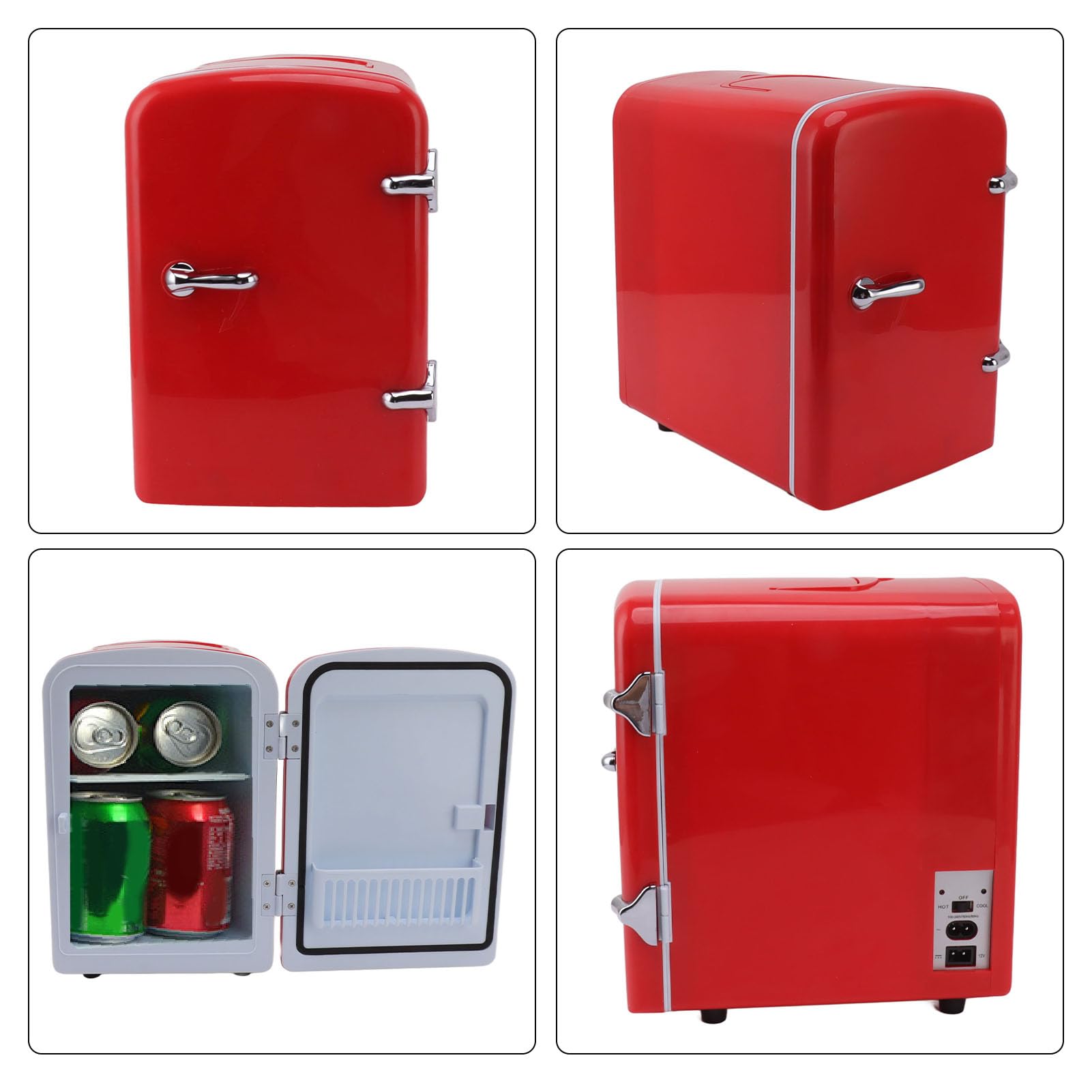 YOUTHINK Portablep Fridge, 4L Portable Mini Beauty Fridge Refrigerator Small Makeup Skincare for Skin Care Beverage Home (US Plug 100β240V)