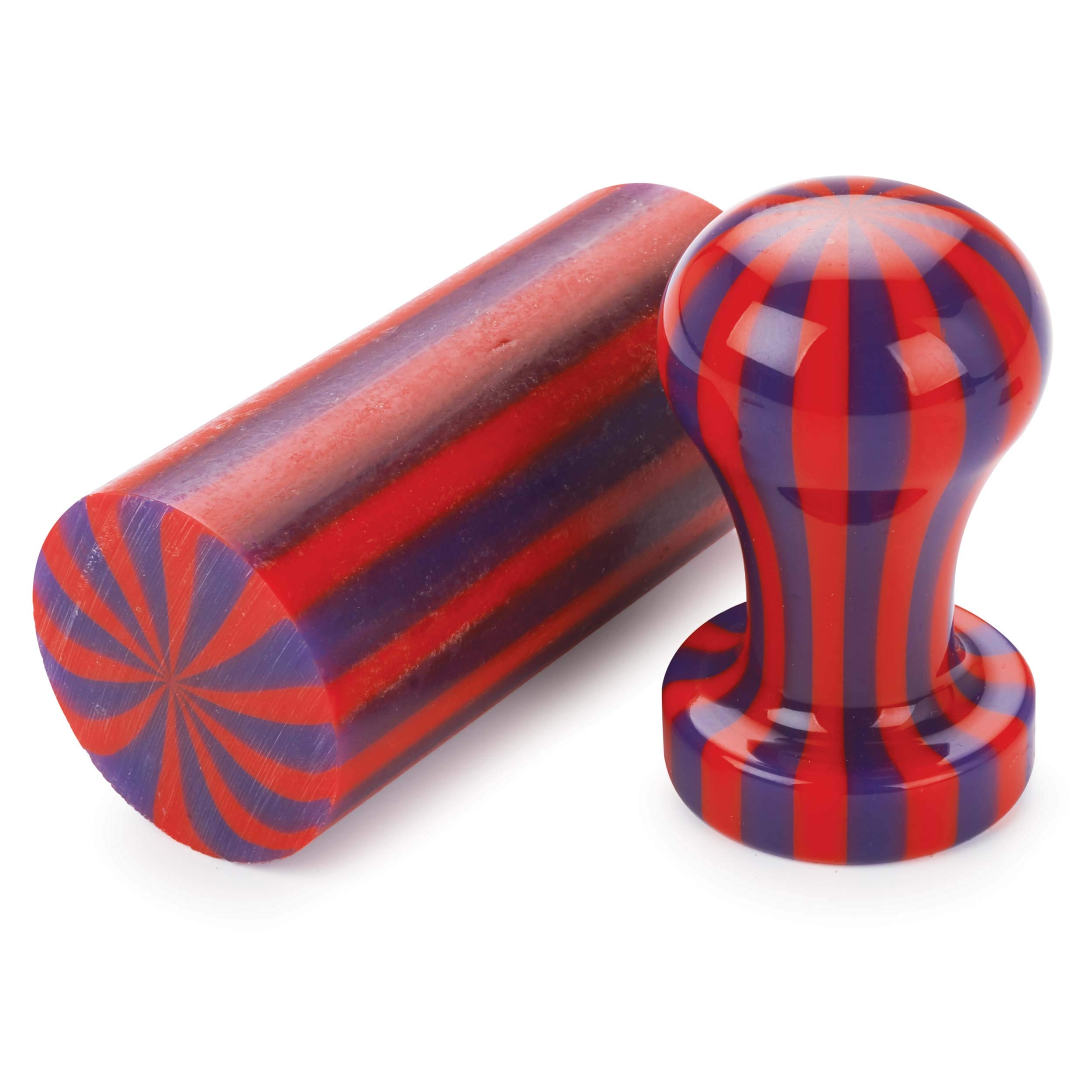 WoodRiver Acrylic Poly Resin Bottle Stopper Blank - Red and Purple