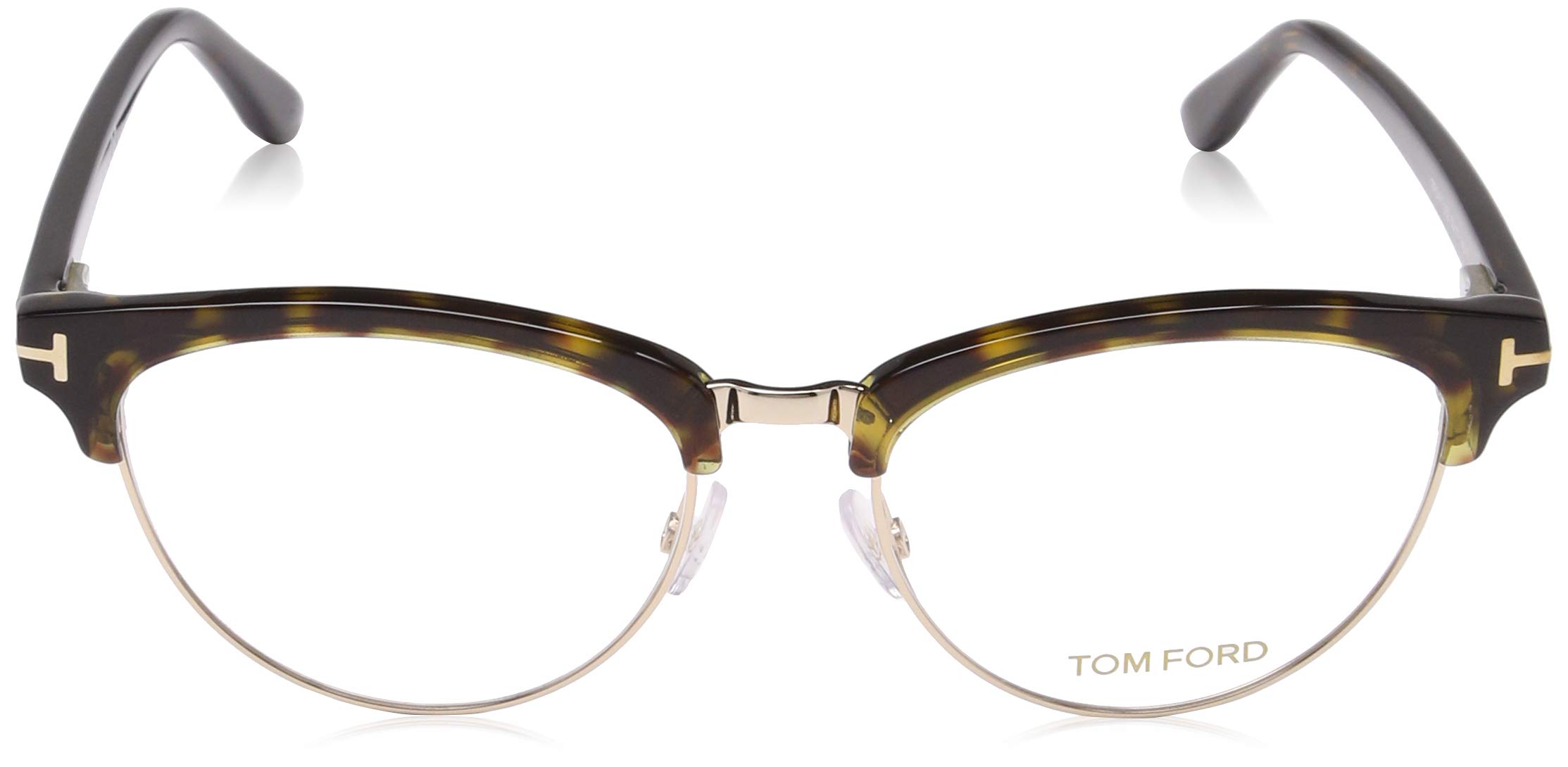 Tom Ford Oval Eyeglasses TF5471 052 Dark Havana/Gold 53mm FT5471