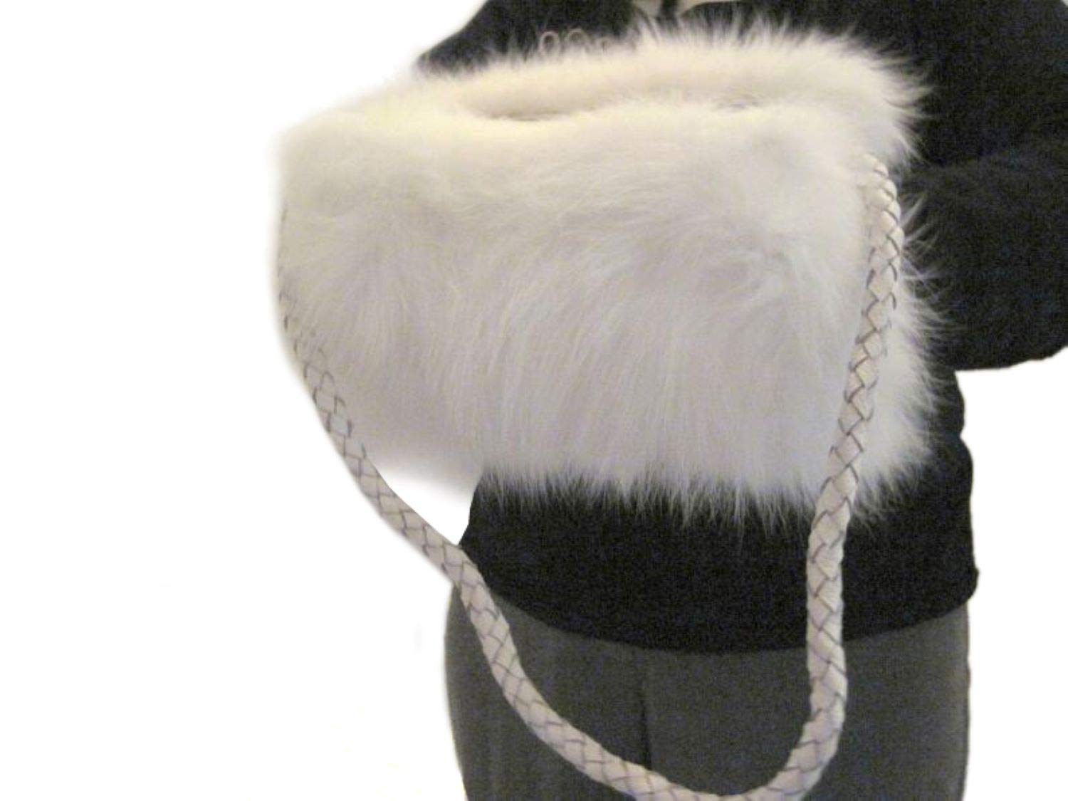 White Fox Compact Muff Purse/Hand Warmer