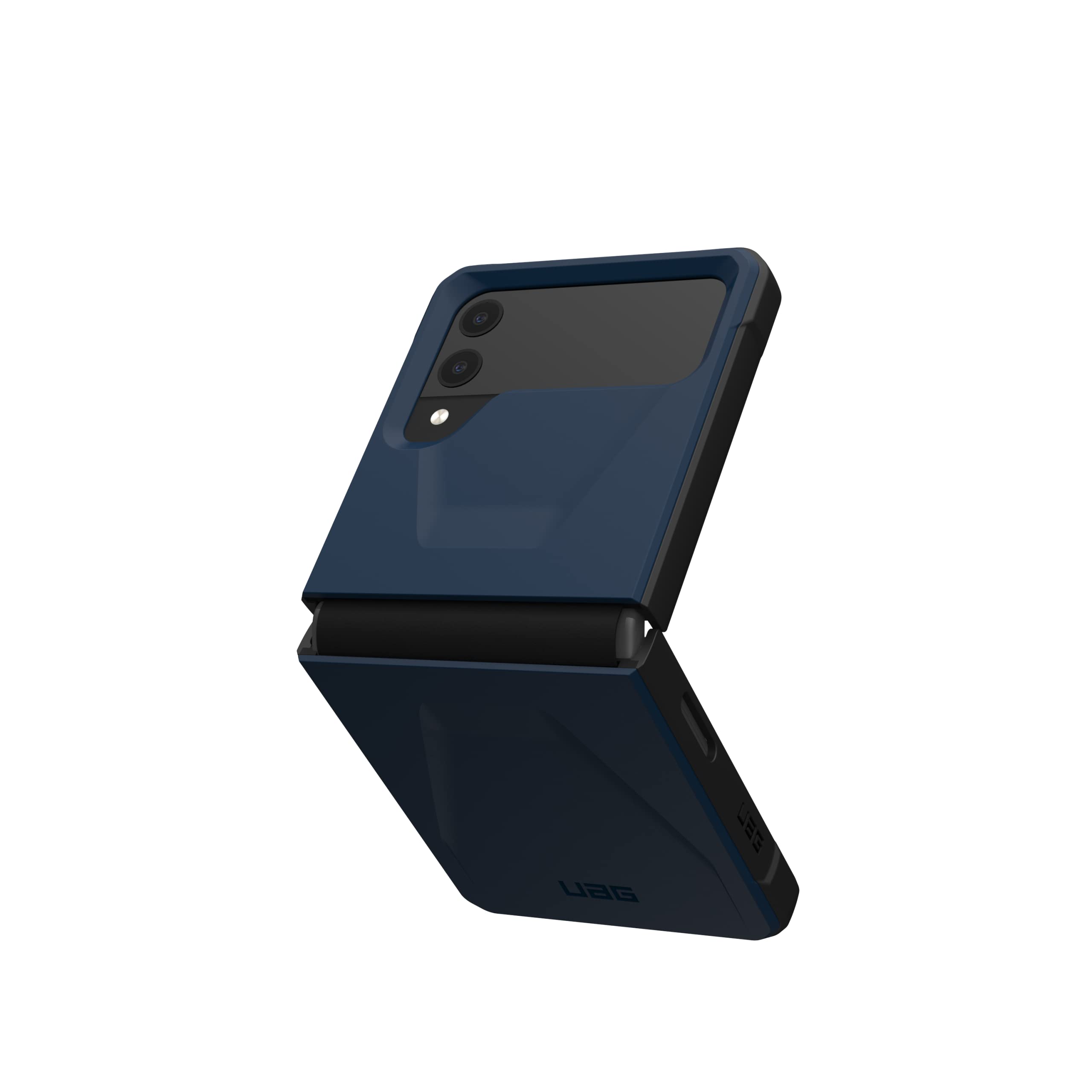 URBAN ARMOR GEAR UAG Designed for Samsung Galaxy Z Flip 4 Case 2022 Blue Mallard Civilian Sleek Ultra-Thin Shock-Absorbent Protective Cover