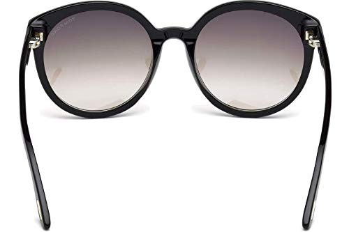 Tom Ford Sunglasses FT 0503 -F 01G Shiny Black/Brown Mirror