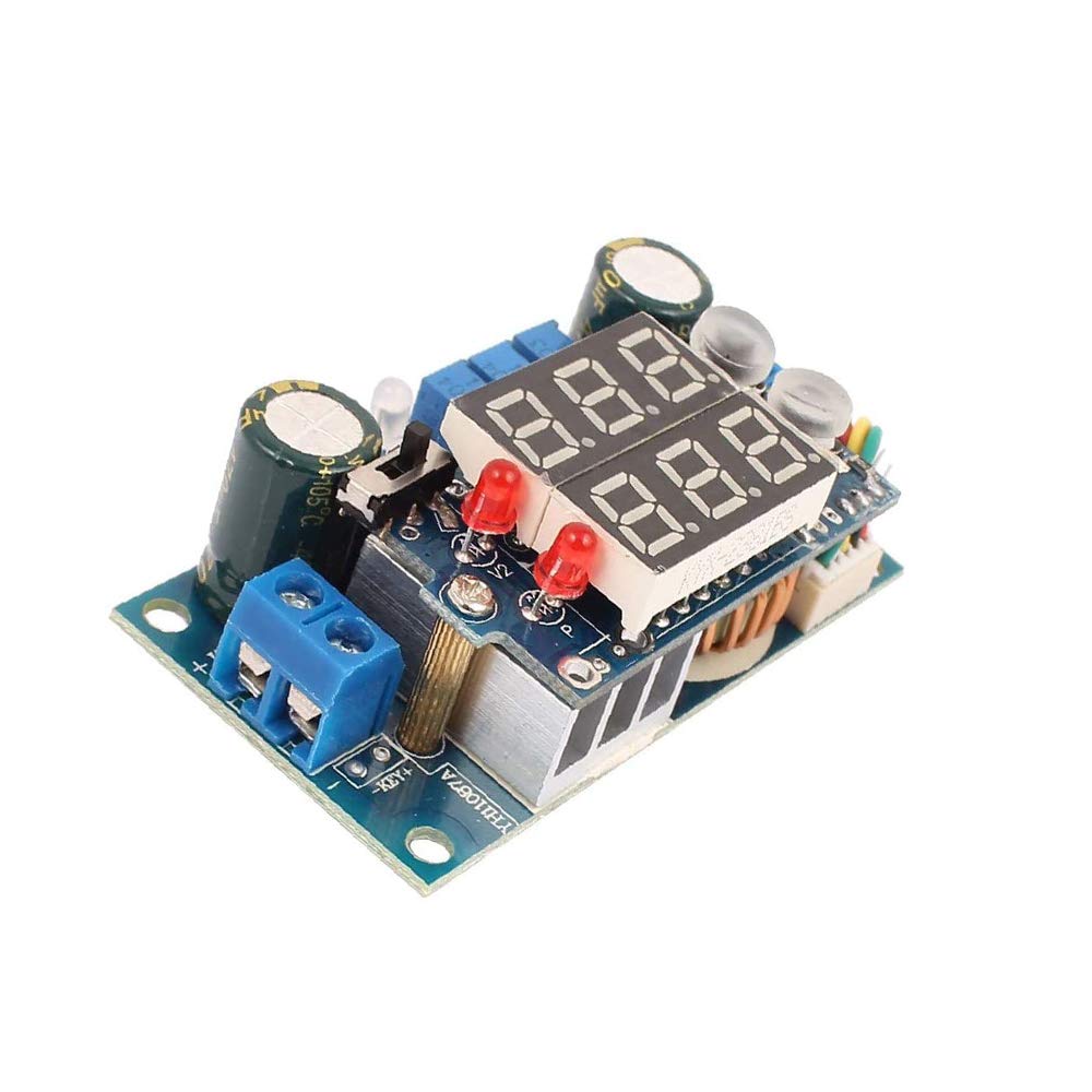WSDMAVIS 1Pcs MPPT Solar Controller Module 5A Dc-Dc Step Down Buck Voltage Regulator Power Module Constant Current Charging Board LED Display