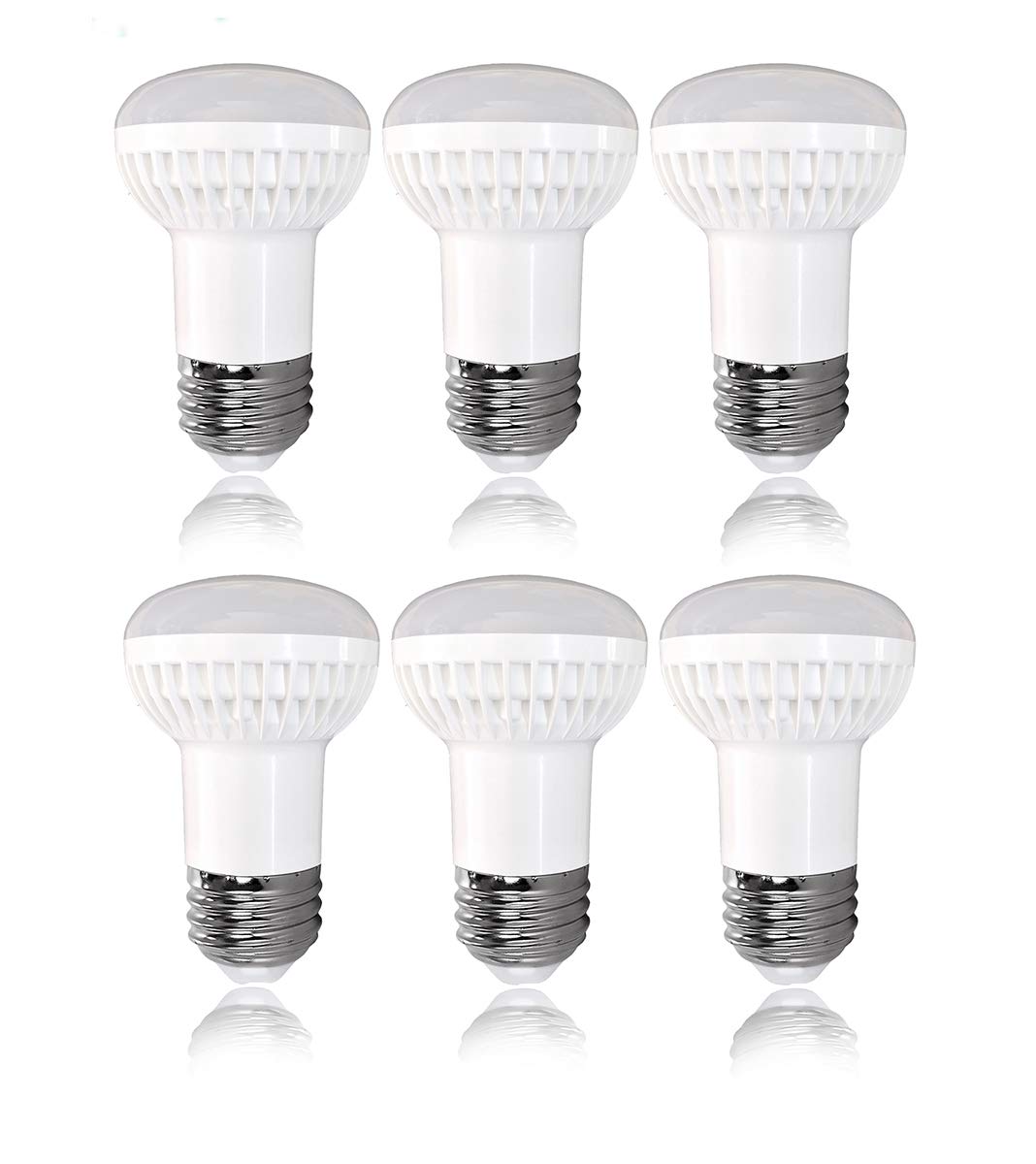 YMZM R16 Mini Reflector Light Bulb,E26 Intermediate Base Led,5-Watt Dimmable Br16 Flood led Bulb,Soft White 3000K, 120 Degree,500lumen 40W Incandescent Replacement(6 Pack)
