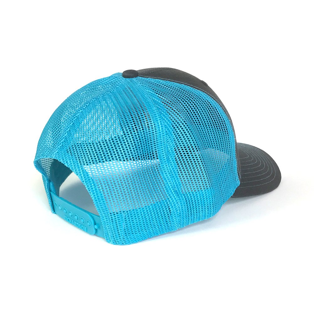 WUE Trucker Hat - Explore The Outdoors - Snapback hats for men (Dark Heather/White)
