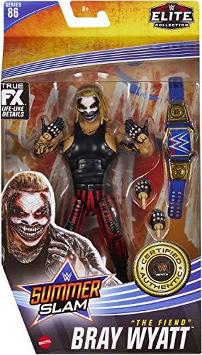 WWE Mattel The Fiend Bray Wyatt Elite Collection Series 87 Action Figure 6 in Posable Collectible Gift Fans Ages 8 Years Old and Up,Multi,GVB65
