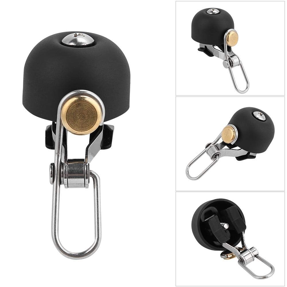 VGEBY1 Bicycle Bell, Durable Bike Handlebar Horn for Mountain & Road Bikes Cycling Loud Sound Alarm Accessory(Black Color)