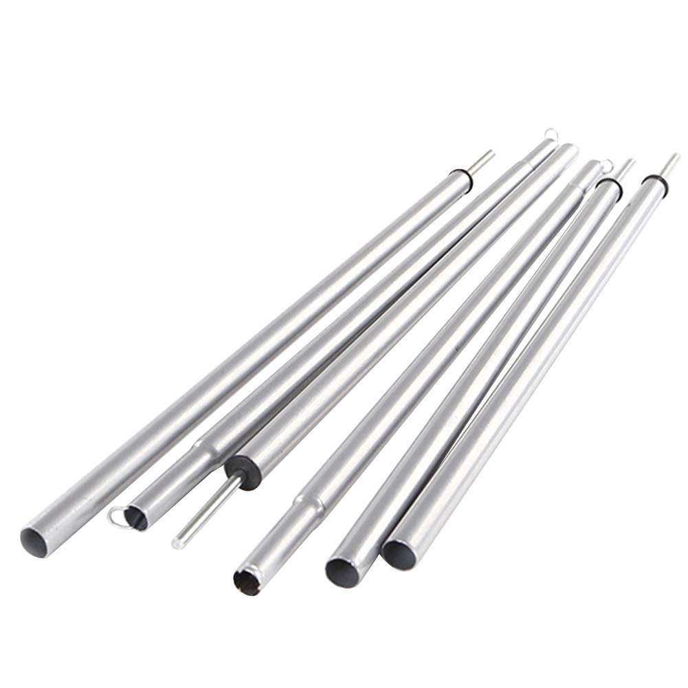 Yuhoo US 2pcs Universal Aluminum Adjustable Camping Tarp 90" Telescoping Tent Poles