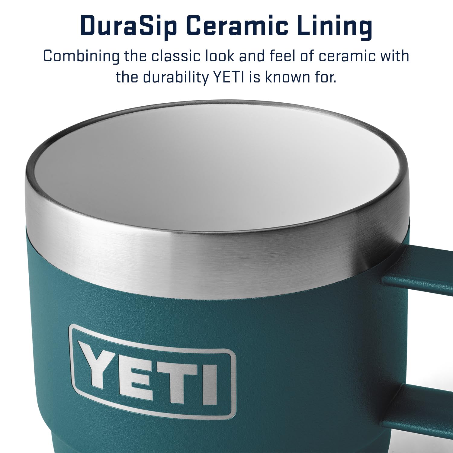 YETI Rambler 6 oz Stackable Mug, Stainless Steel, Vacuum Insulated Espresso/Coffee Mug, 2 Pack, Camp Green