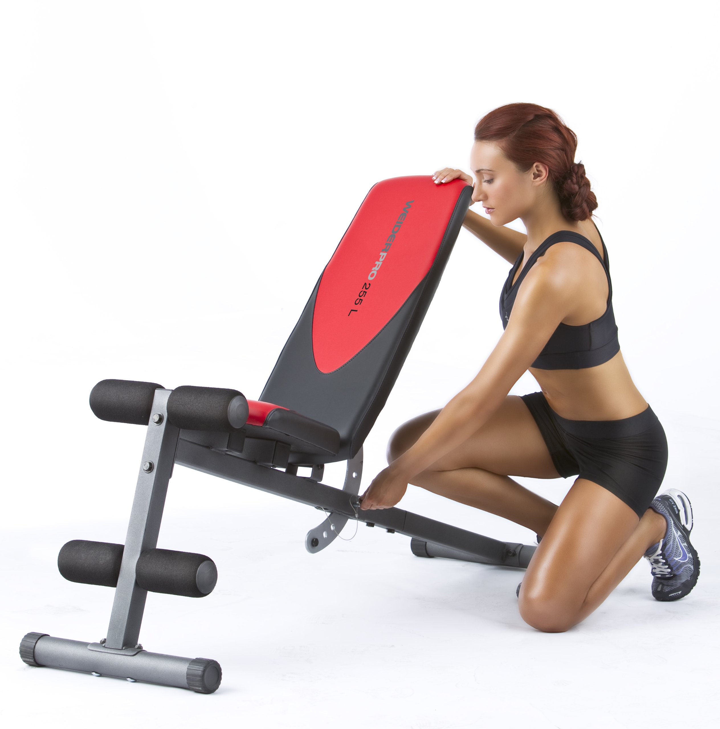 Weider Incline Weight Bench black, 40L x 18.25W x 53.5H inches