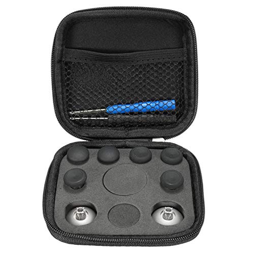 TOMSIN 8 in 1 Magnetic Replacement Thumbsticks Metal Joysticks & T8 Cross Screwdrivers Repair Kit fo Xbox One Wireless Controller